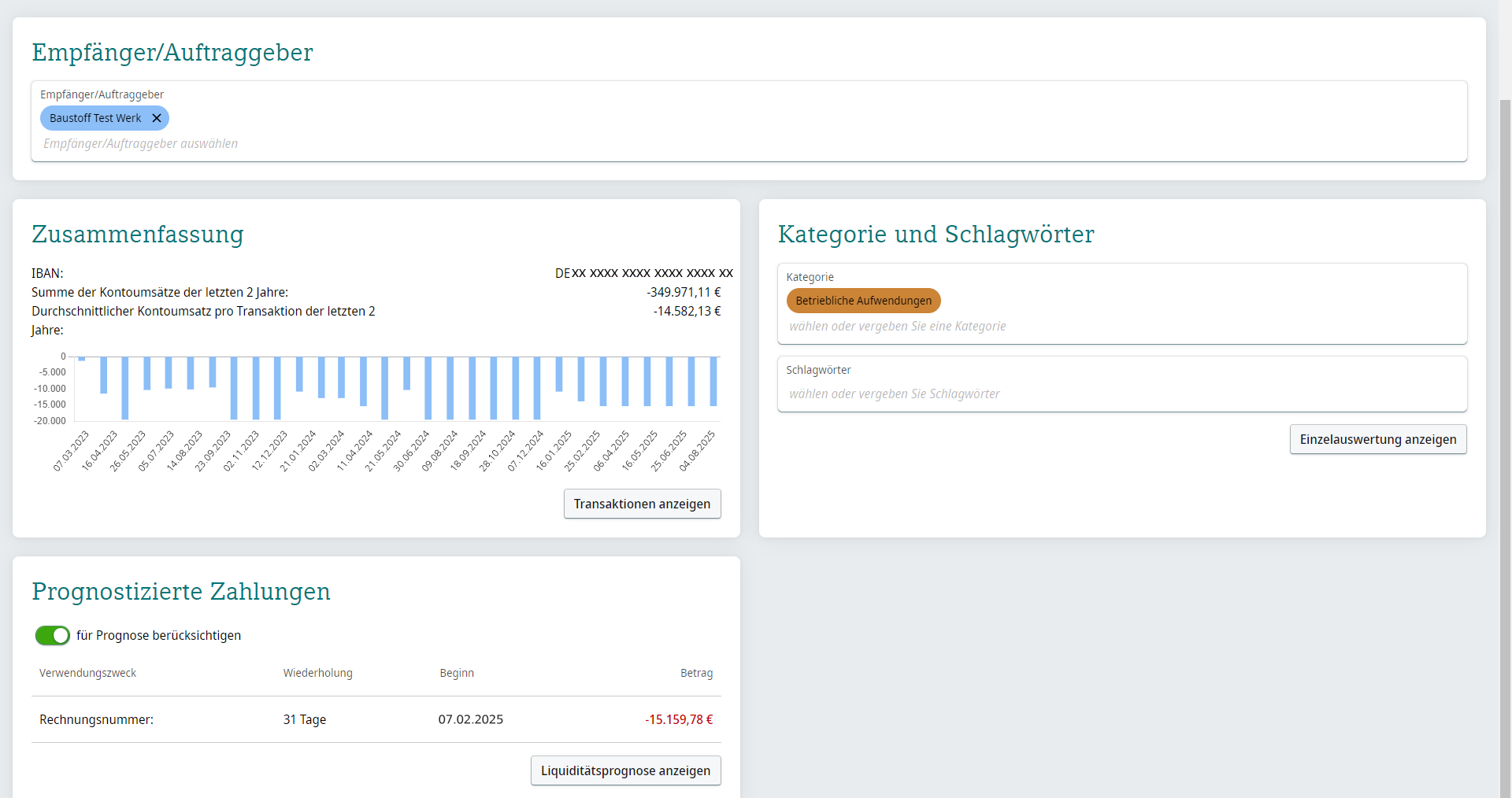 DATEV Liquiditätsmonitor online